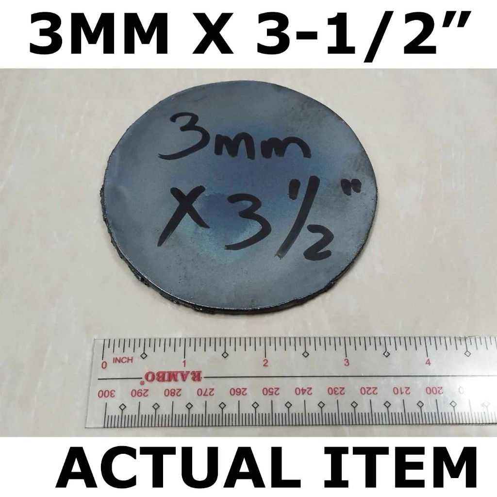 MS BASE PLATE 3MM X 3-1/2" MILD STEEL CIRCLE === 3MM X 3-1/2" | Shopee ...