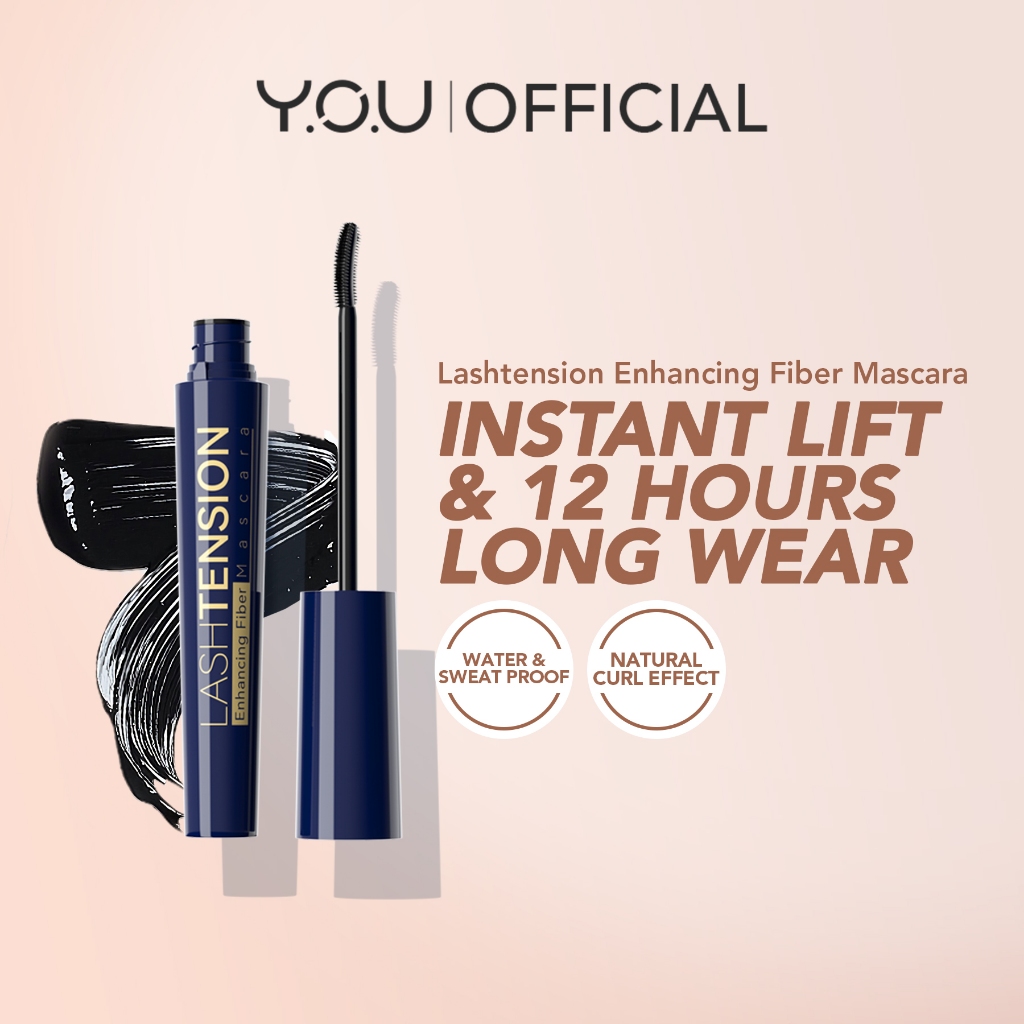 Y.O.U Lashtension Enhancing Fiber Mascara l 12H Instant Lift & Length l ...