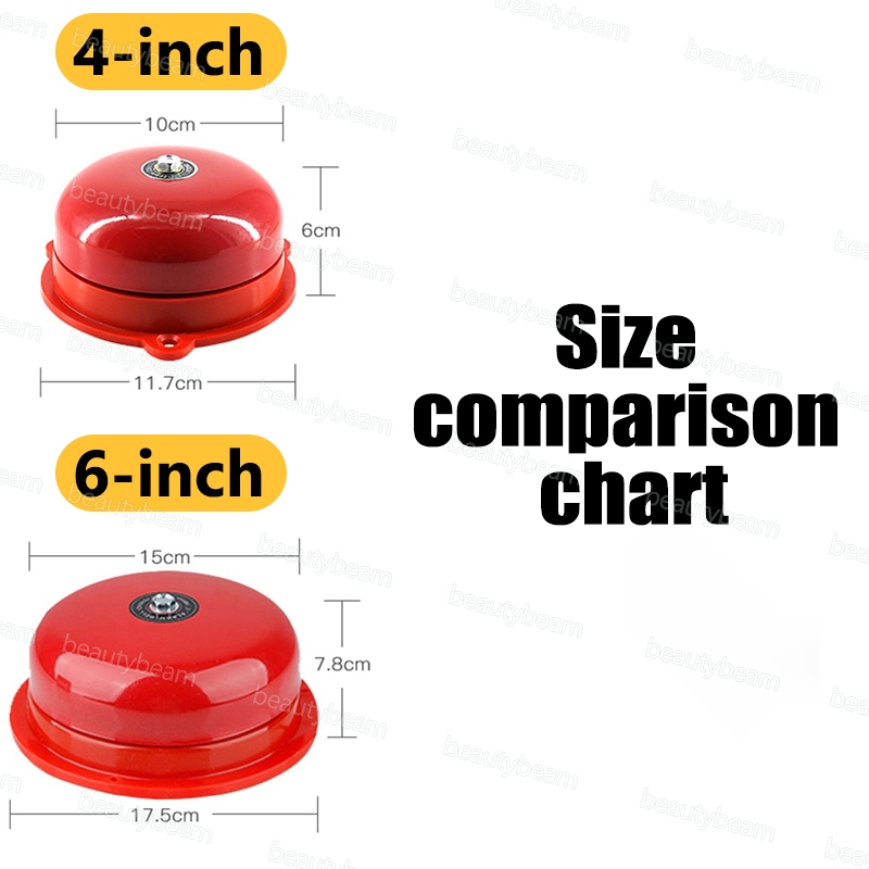 Fire Fighting Alarm Bell Basketball Buzzer 5M Wire Round Bell With ...