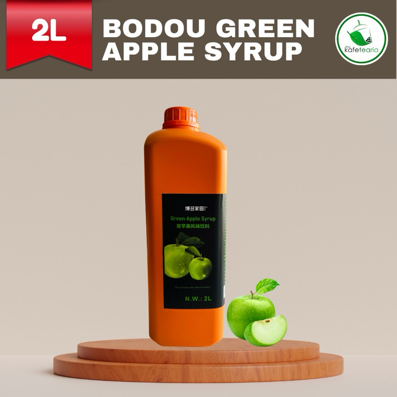 BODOU GREEN APPLE FLAVORED SYRUP 2L | Shopee Philippines