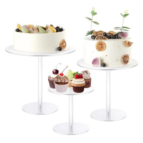 Clear Acrylic Cake Stand for Dessert Table Display at Weddings & Events ...