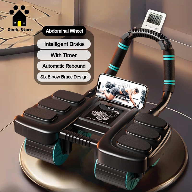 Four-Wheel Abdominal Wheel Beginner Abdominal Health Wheel Rollers ...