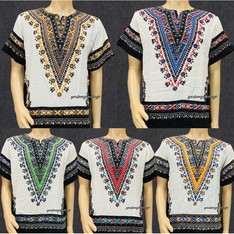 Dashiki African Batik Boho Tribal Shirt Halumna Kukuh Maleo Brand Free ...