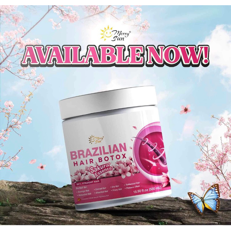 Merry sun brazilian hair botox 500ml | Shopee Philippines