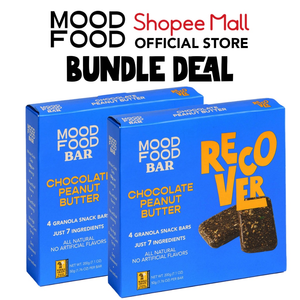 MOOD FOOD BAR RECOVER Bundle (2 boxes = 8 granola snack bars) | Shopee ...