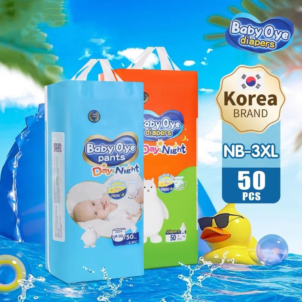 【BabyOye】 Pull-up Pants / Taped Diapers (50PCS) Baby Diapers - All ...