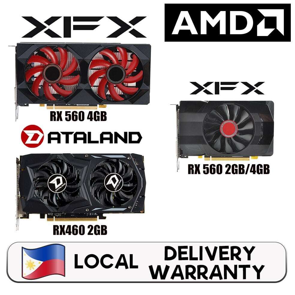 USED 99.999 NEW XFX AMD RX 560 2GB Single Fan | Shopee Philippines