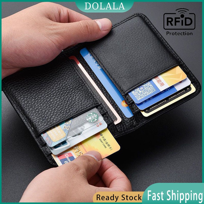 Men Card Holder Driver's License Leather Card Case Business Slim ID ...