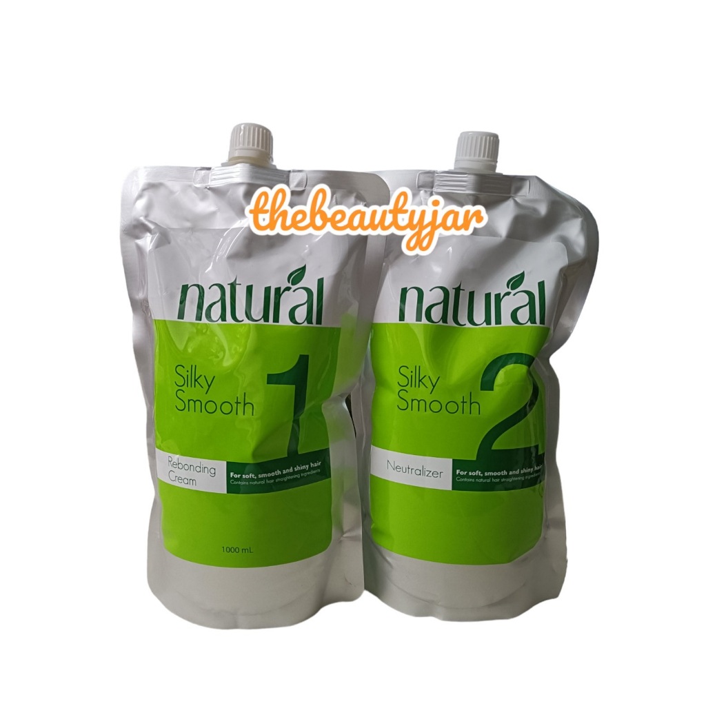 Natural Silky Smooth Rebonding Cream Set 1000mL | Shopee Philippines