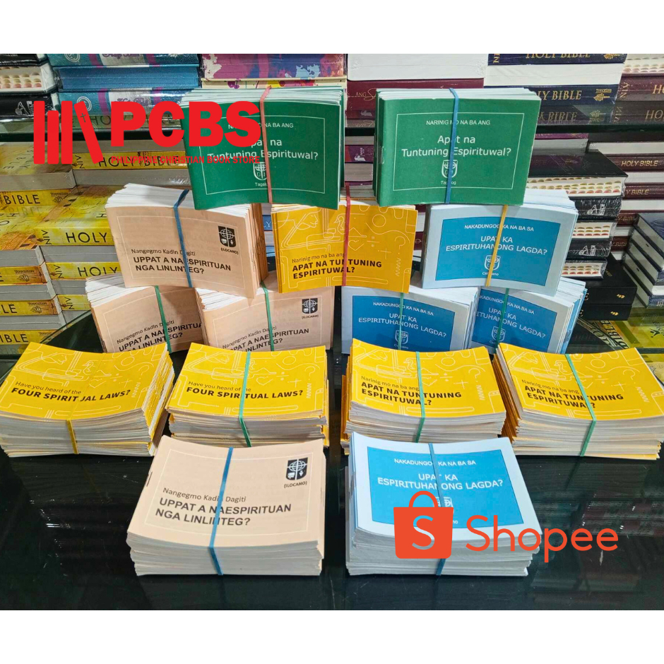 PCBS Four Spiritual Laws : Gospel Tracts Bundle 50 pcs (ENGLISH/TAGALOG ...