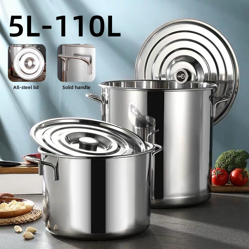 Household insect-proof rice bucket 304 stainless steel storage Soup ...