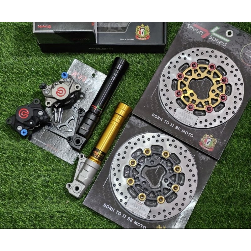 Fazzio Front Brake Set (Fork / Caliper / Disc / Bracket) | Shopee ...