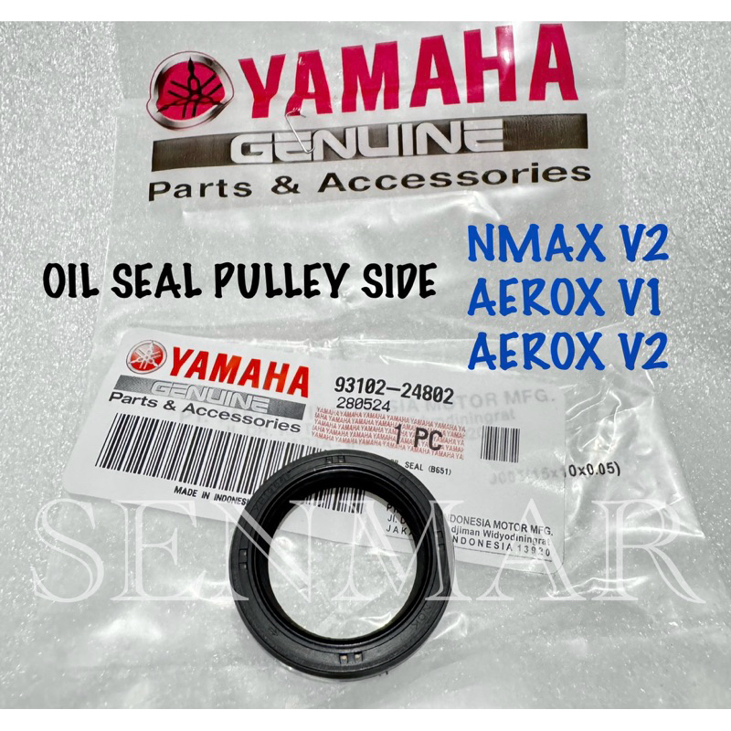NMAX V2 / AEROX OIL SEAL PULLEY SIDE 93102-24802 GENUINE YAMAHA ...