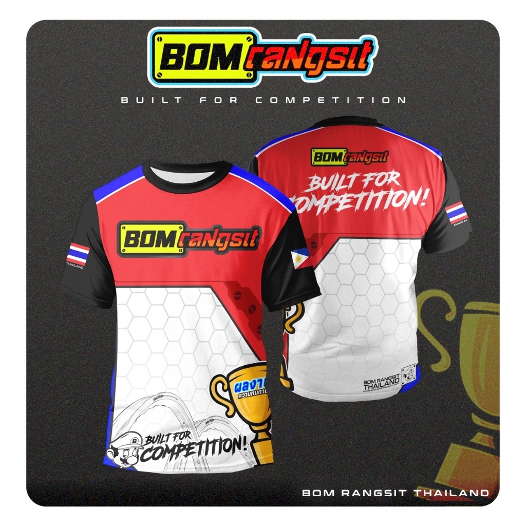 BOM RANGSIT Shirt Short / Long Sleeves Round Neck Tshirt | Shopee ...