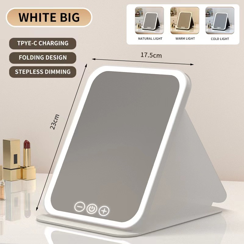 LED Makeup Mirror Dressing Table Mirror Beauty Makeup Mirror Fill Light ...