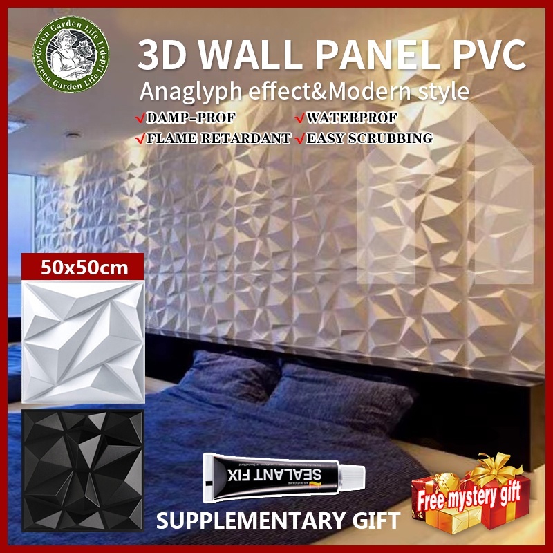 3D Wall Panel Decor PVC Background Wall Wallpaper Background Decor Wall ...