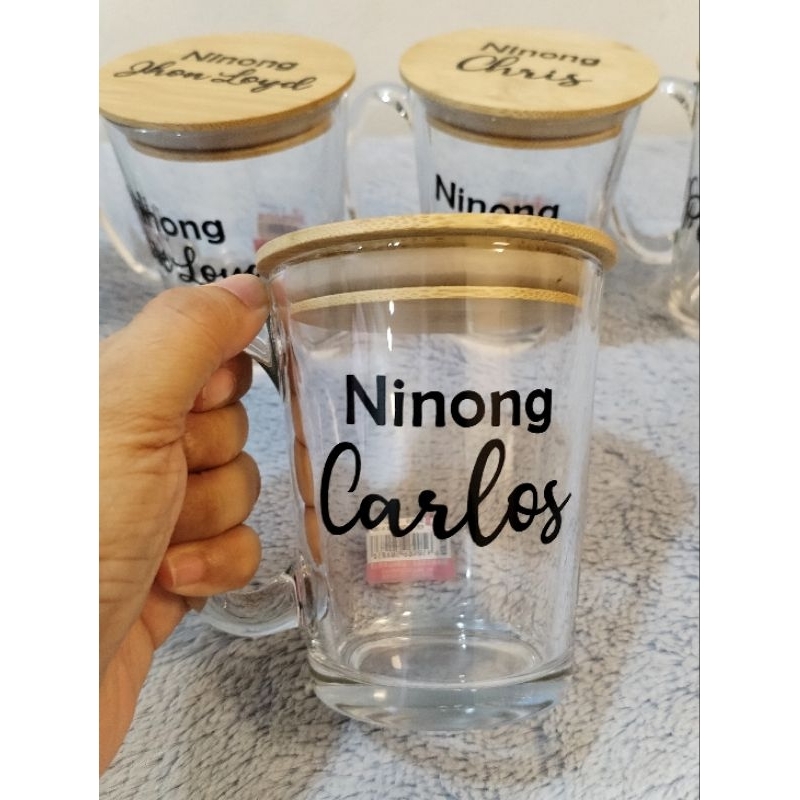 Pre-ORder Binyag Mug | Wedding Mug | Customize Mug | Glass Mug | Clear ...