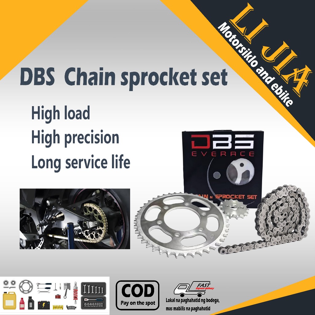 DBS Sprocket Chain Set Motorcycles TMX XRM WAVE RAIDER SMASH BAJAJ ...