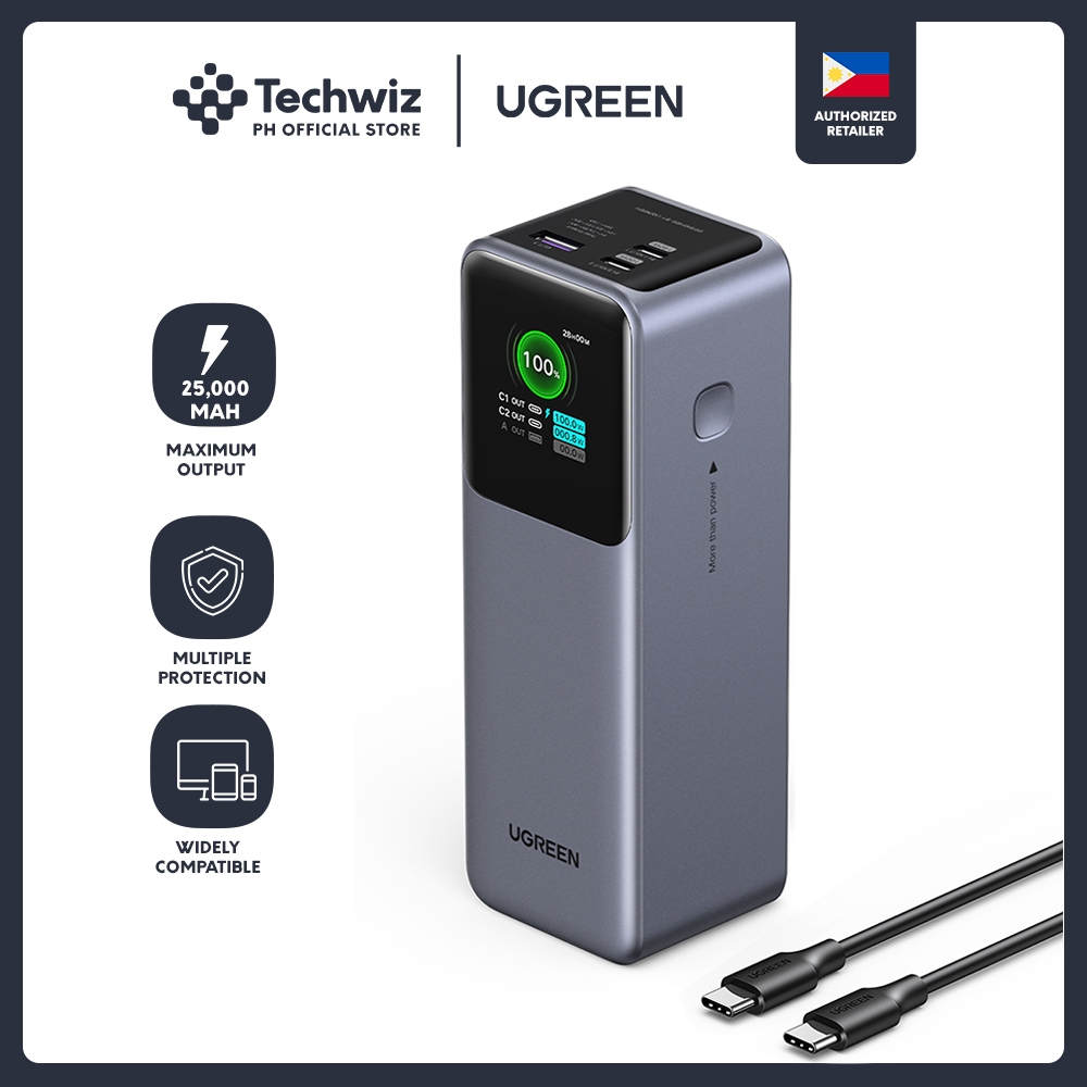 [Techwiz] UGREEN 25000mAh 200W Fast Charging Power Bank - PH | Shopee ...