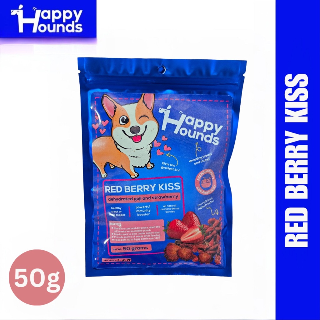 Happy Hounds Red Berry Kiss 50g Pet Treat (dehydrated goji and ...
