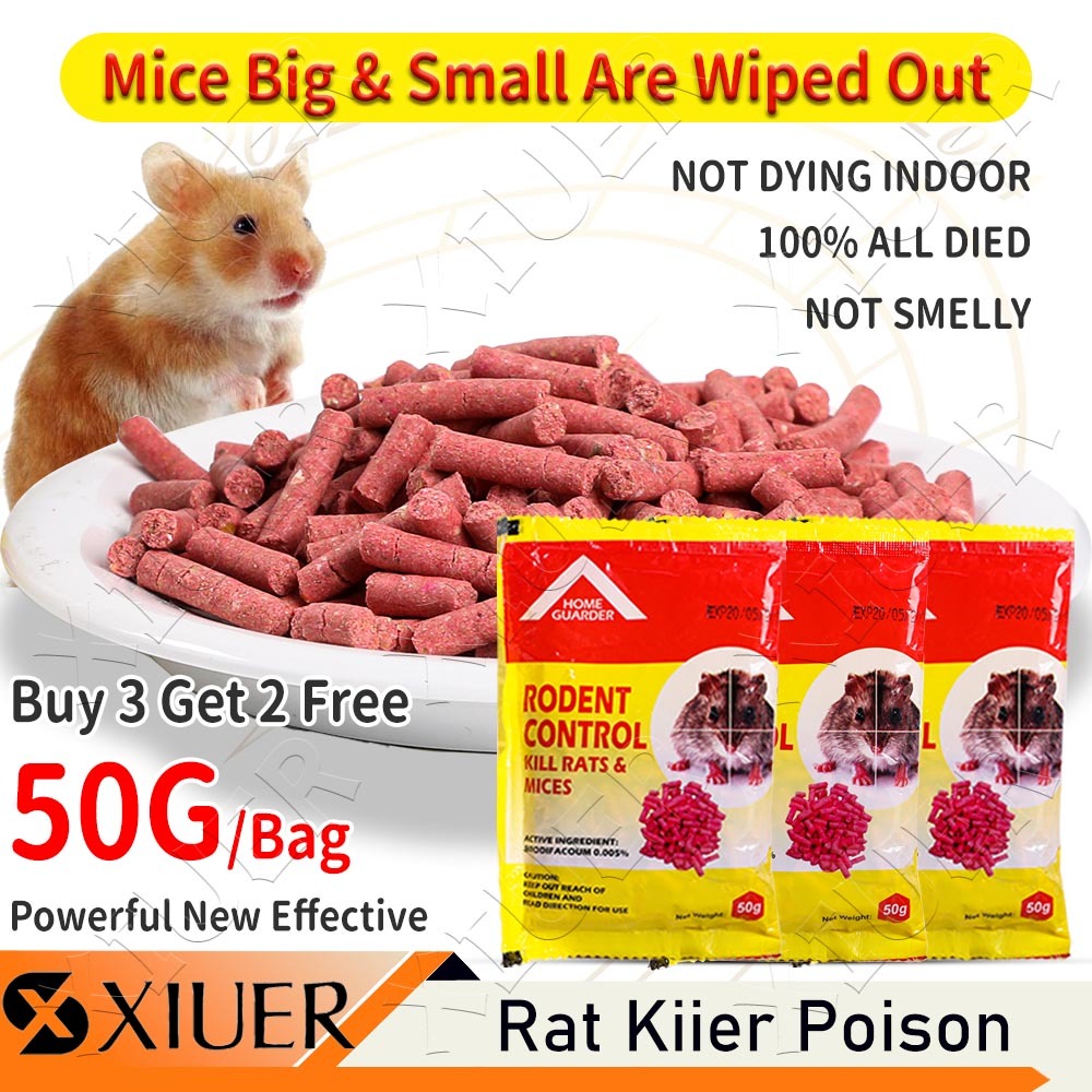 50G Rat & Mouse Killer Poison All-Natural Poison Free Humane for Rats ...