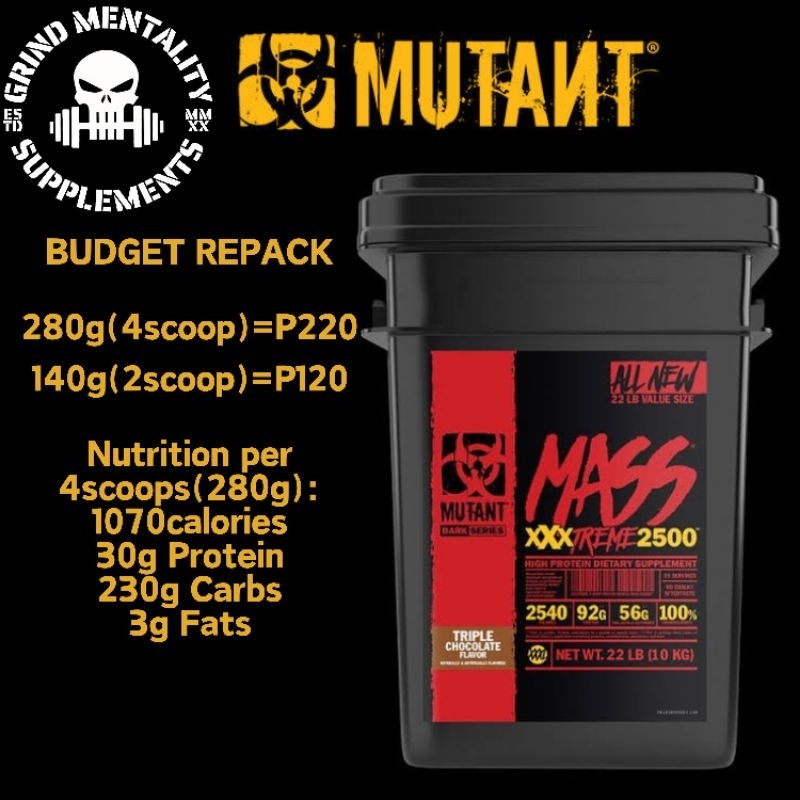 MUTANT MASS XXXTREME MASS GAINER | Shopee Philippines
