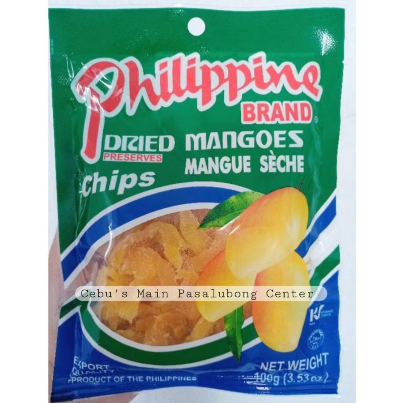 Philippine Brand "DRIED MANGO CHIPS" - 100G | Shopee Philippines