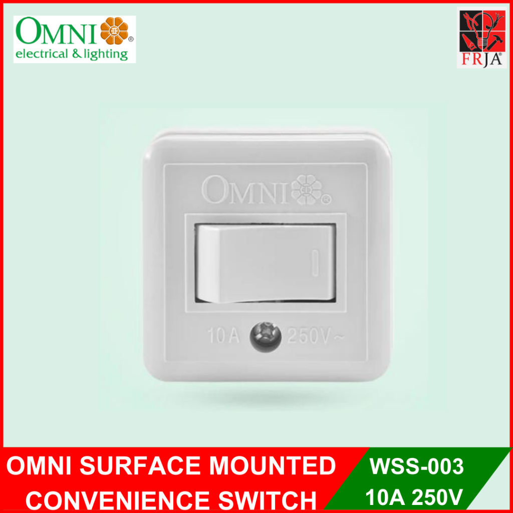 OMNI SURFACE MOUNTED CONVENIENCE SWITCH 10A 250V WSS-003 | Shopee ...