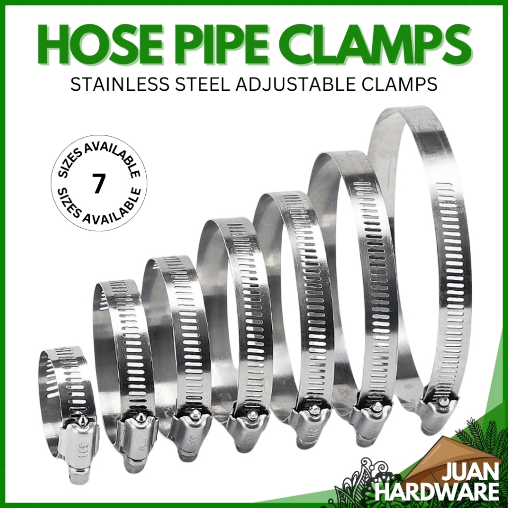 Stainless Steel Adjustable Pipe Clamp Water Pipe Clamp Fixed Pipe Clamp ...
