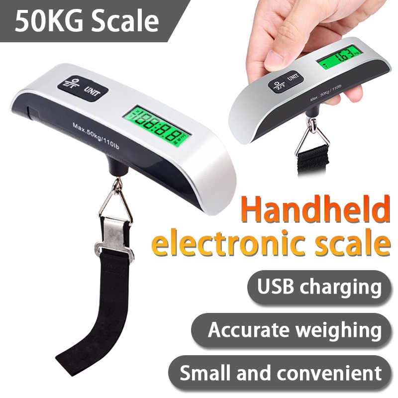 Portable Scale 50KG / 110LB Electronic Digital Luggage Scale Travel ...