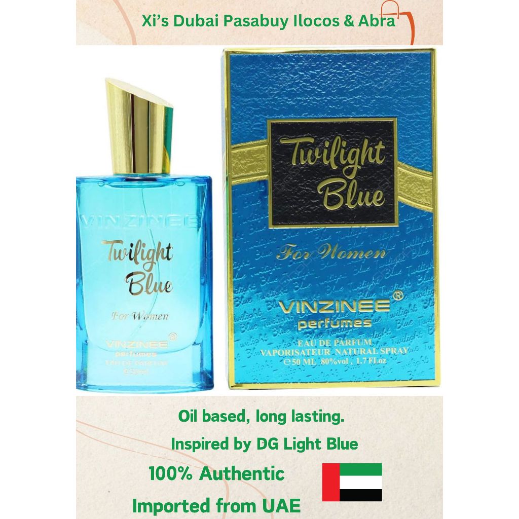 Vinzinee Twilight Blue Perfume for Women 50 ml | Shopee Philippines