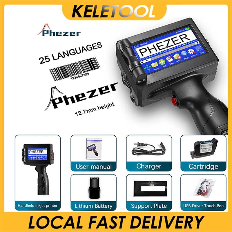 handheld inkjet printer Inkjet Code Label Maker Small portable QR ...