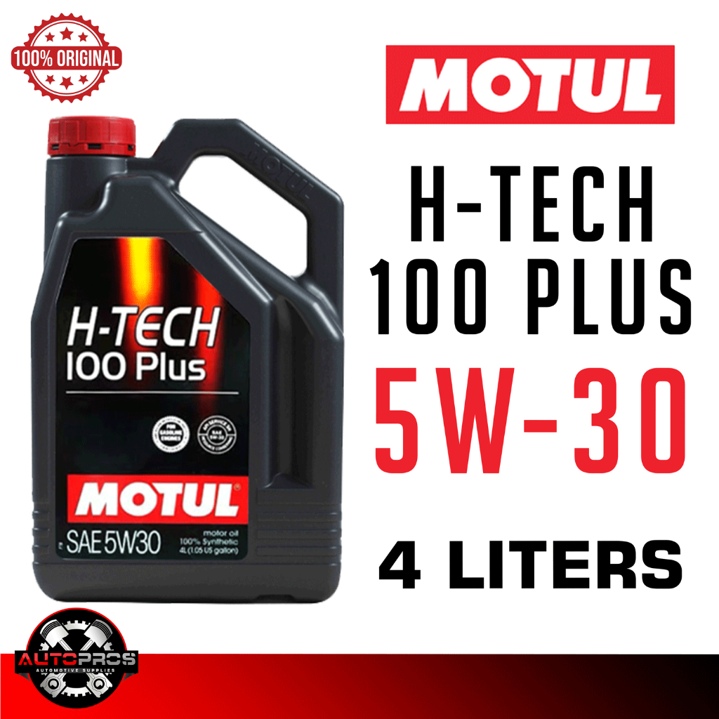 MOTUL H-Tech 100 Plus 5W-30 Fully Synthetic Gasoline Oil API SP 4 ...