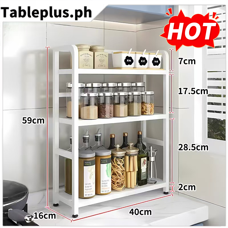 COD 2 / 3 Tiers Condiments Organizer Utensils Organizer Spice Rack ...