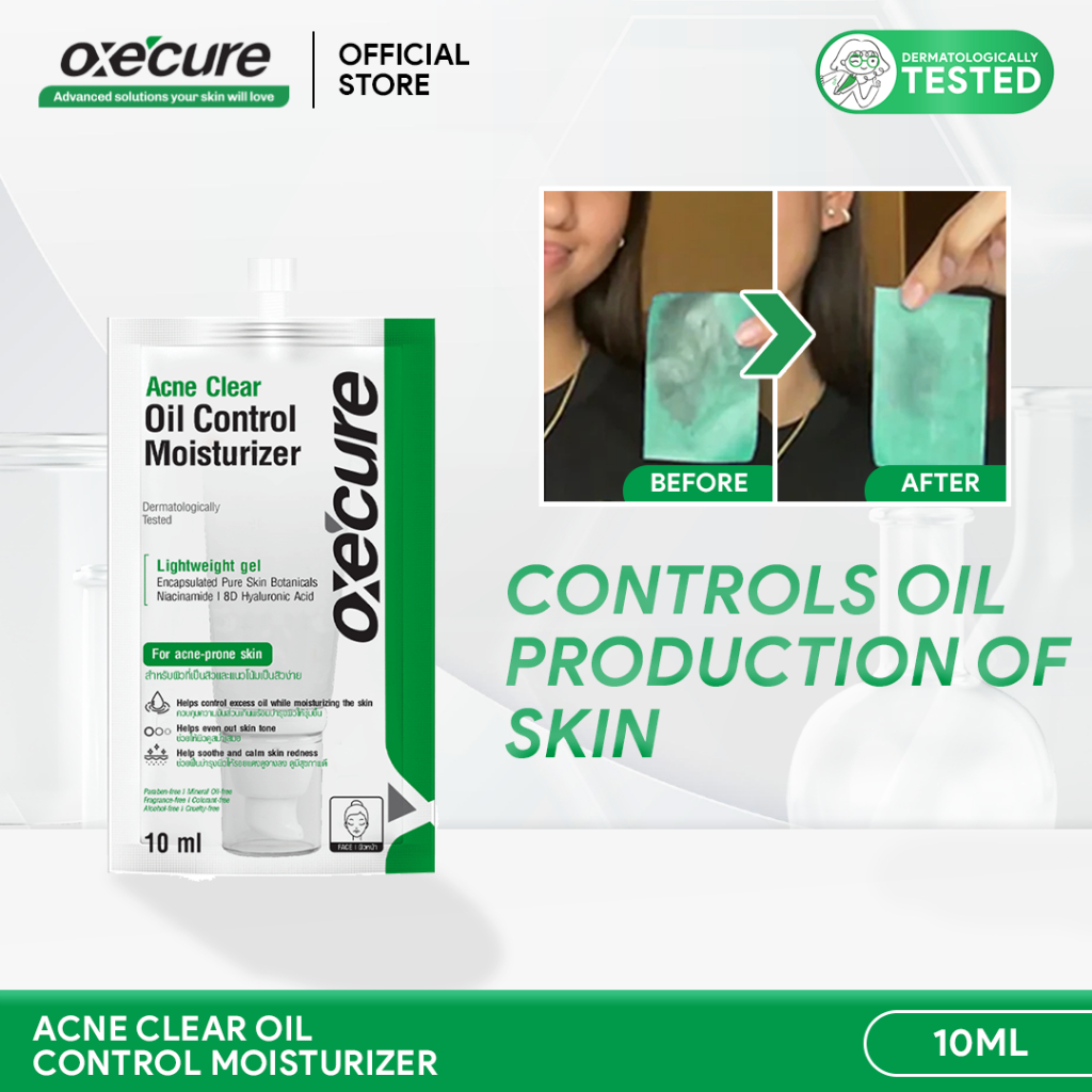 OXECURE Acne Clear Oil Control Moisturizer 10ml | Shopee Philippines