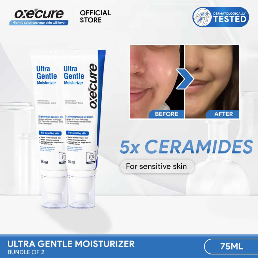 OXECURE Ultra Gentle Moisturizer 75ml Bundle of 2 | Shopee Philippines