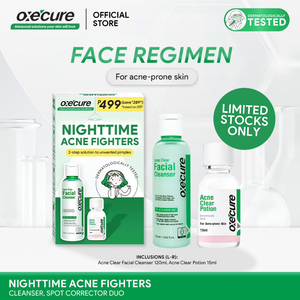 [NEAR EXPIRY: JUNE 2025] OXECURE Nighttime Acne Fighters (Acne Clear ...