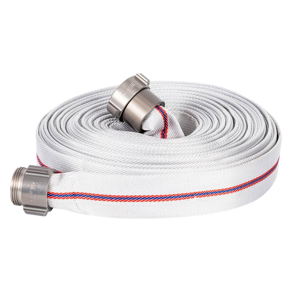 Fire Hose 50ft/100ft 1 1/2 Single Jacket Alloy Coupling 50ft/100ft ...