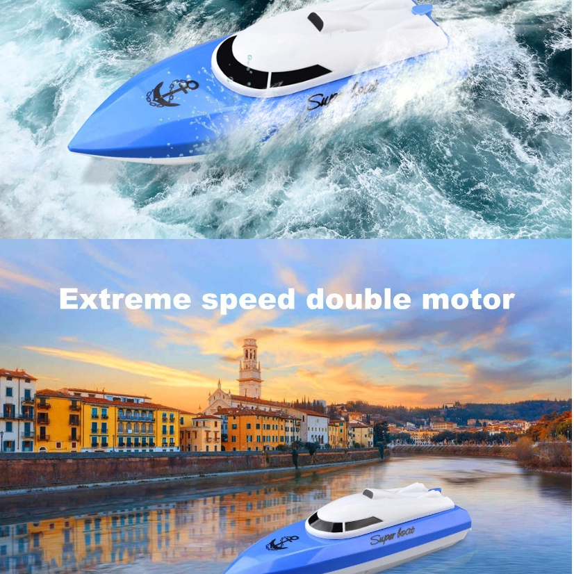High Speed Rc Boat 2.4G 10Km/h Radio Remote Control Racing Boat Rc Toy ...