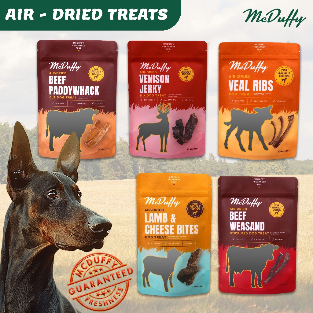 McDuffy Air Dried Dog Pet Treats Beef Paddywhack-Wheasand, Lamb and ...