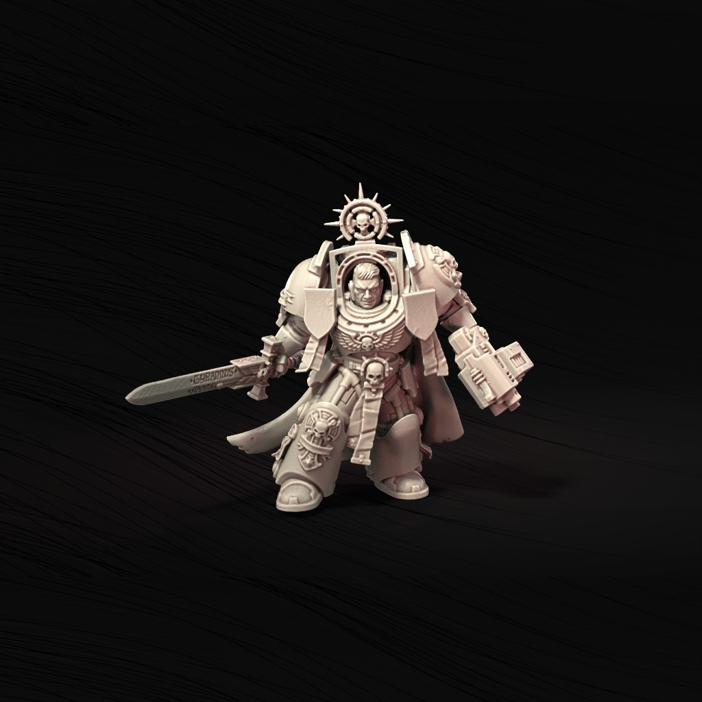 3D Printed scans - Captain in Terminator Armour (Leviathan) (no base ...