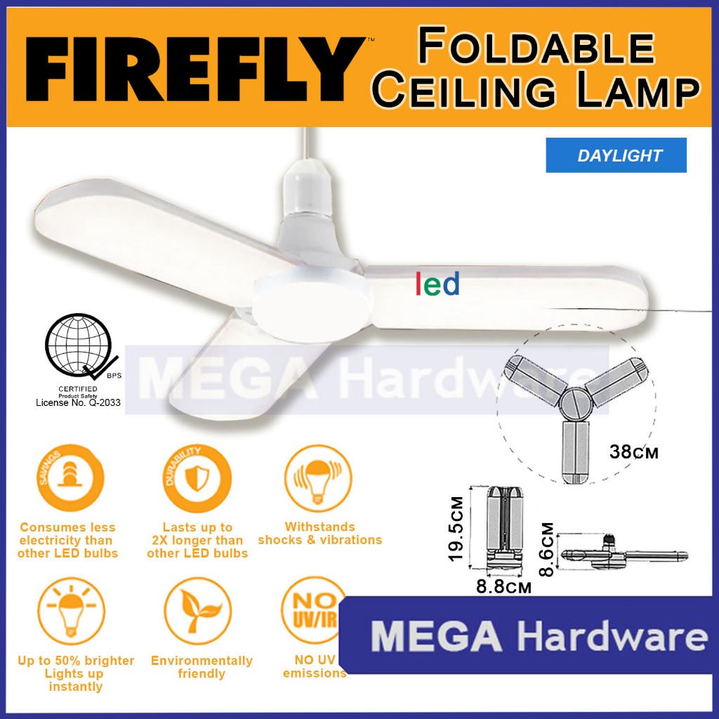 Firefly LED UFO Ceiling Bulb 15W 18W 20W (3Color Daylight, Cool or Warm ...