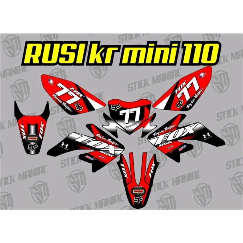 Rußi KR Mini Max decals stickers, laminated | Shopee Philippines
