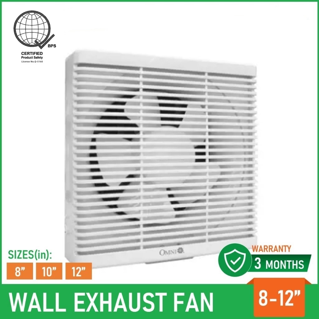 10/12 inch Kitchen Window Exhaust Fan With High Suction and Low Noise ...