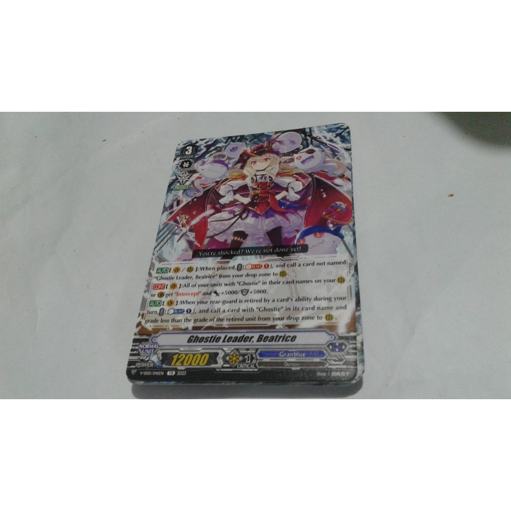 ghostie leader beatrice VANGUARD CARD 1 ONE PIECE TCG USA NON FOIL VERSION PLAYED DECK LIMITED ...