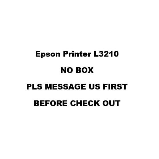 Epson EcoTank L3210 A4 All-in-One Ink Tank Printer NO BOX | Shopee ...