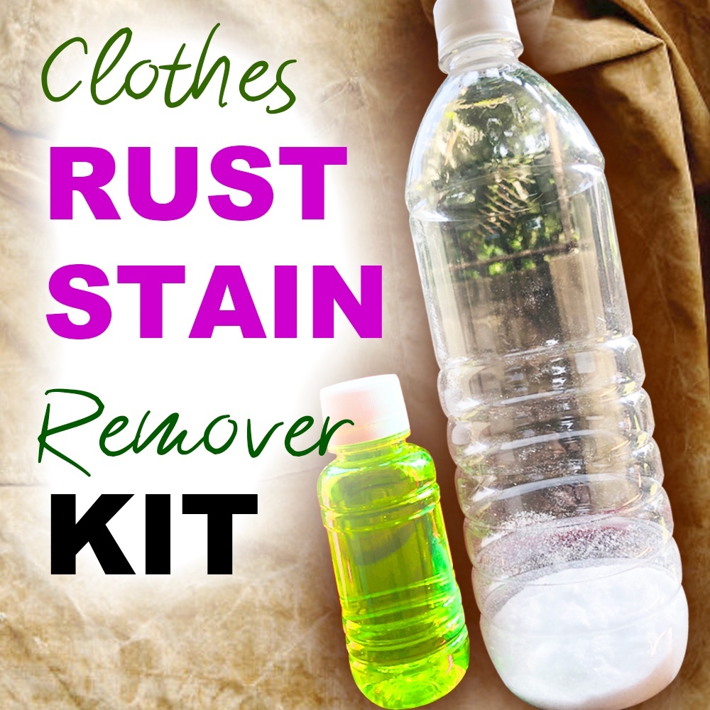 Laundry Clothes' Rust Stain(Yellow stain) Remover Kit DIY (Just add ...