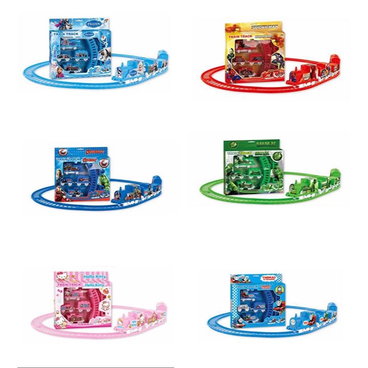 Kids Electric Track Train Toy Set Puzzle Assembly Track Car Rail Car ...
