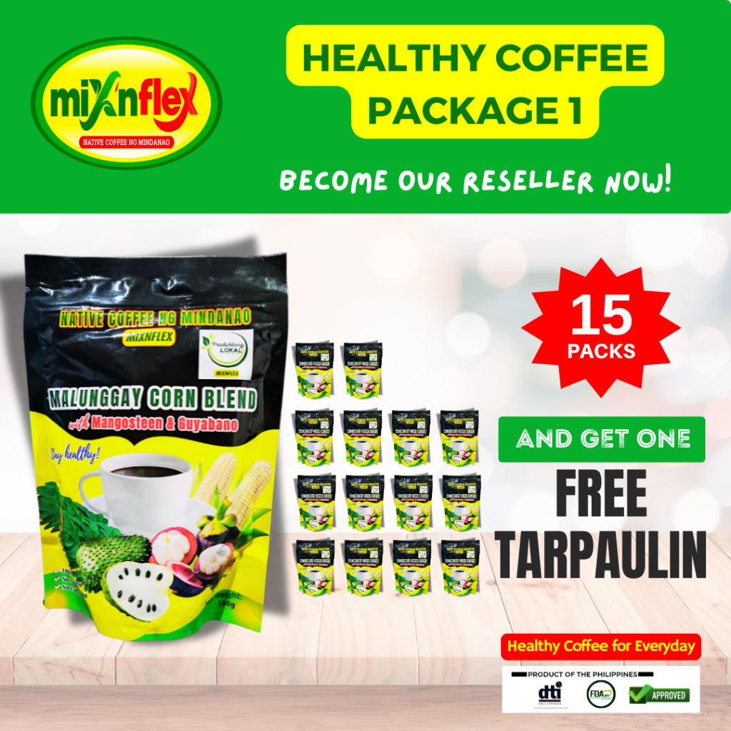 15-Pack Reseller Package 1 Native Coffee ng Mindanao Malunggay Corn ...