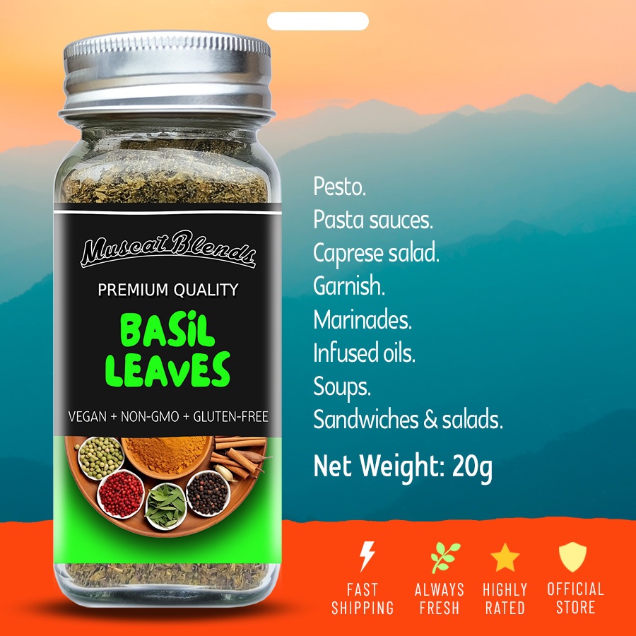 MUSCAT BLENDS BASIL LEAVES 20g | Shopee Philippines